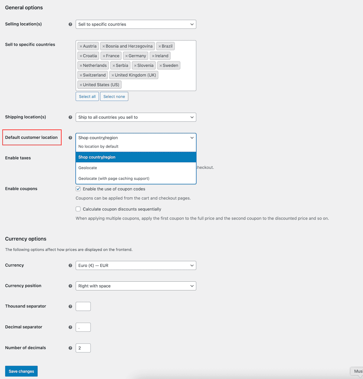 WooCommerce Settings | Devnet