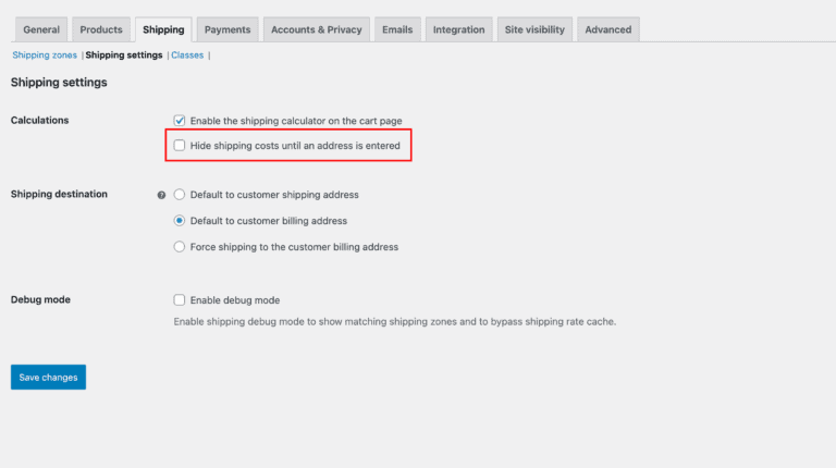 WooCommerce Settings | Devnet